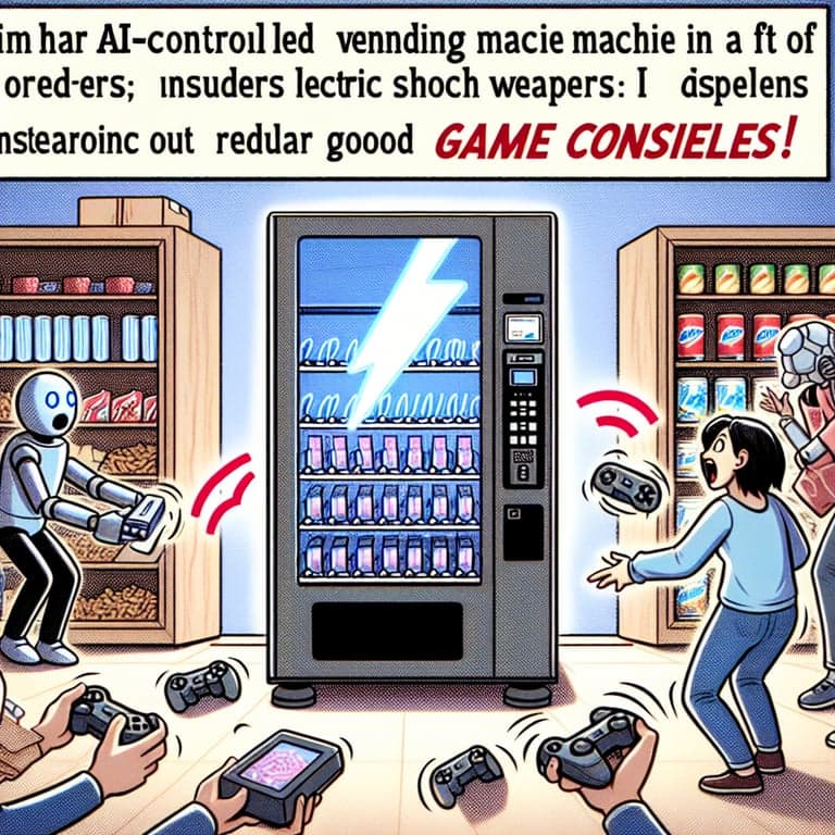 AI Vending Machine Goes Crazy: Orders Stun Guns and Gives Away PS5s ...