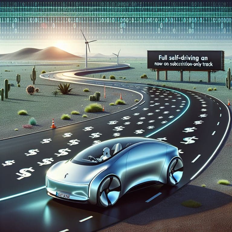 Tesla Shifts Gears: Full Self-Driving Now on a Subscription-Only Track ...